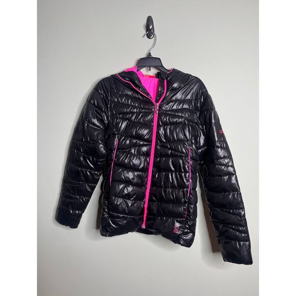 Spyder | Jackets & Coats | Spyder Girls Black Shiny Puffer Coat Xl ...